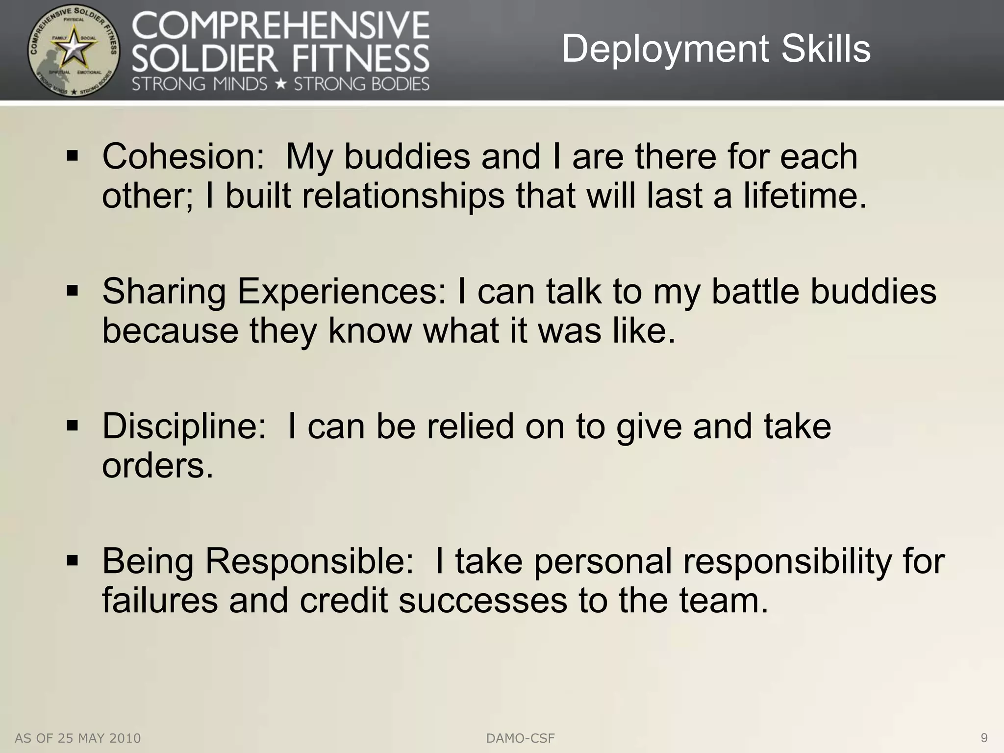 2014 Master Resiliency Training by Cary McEntee | PPTX