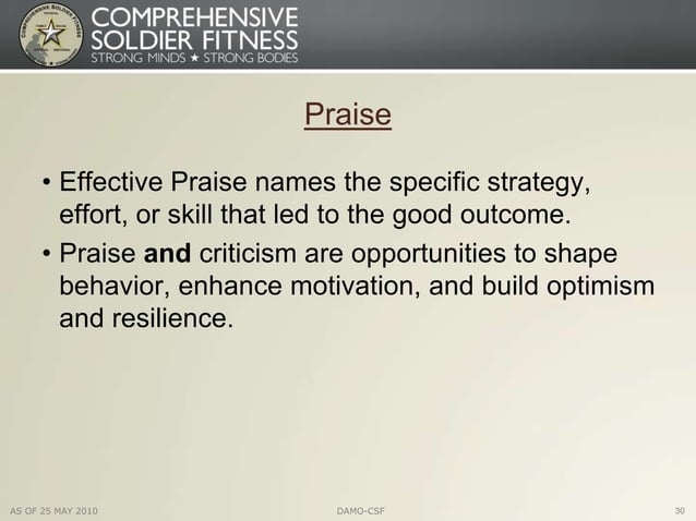 2014 Master Resiliency Training by Cary McEntee | PPTX