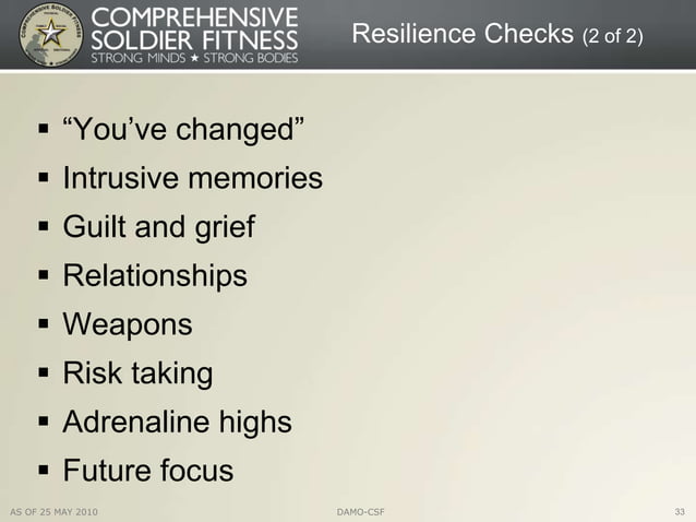 2014 Master Resiliency Training by Cary McEntee | PPTX