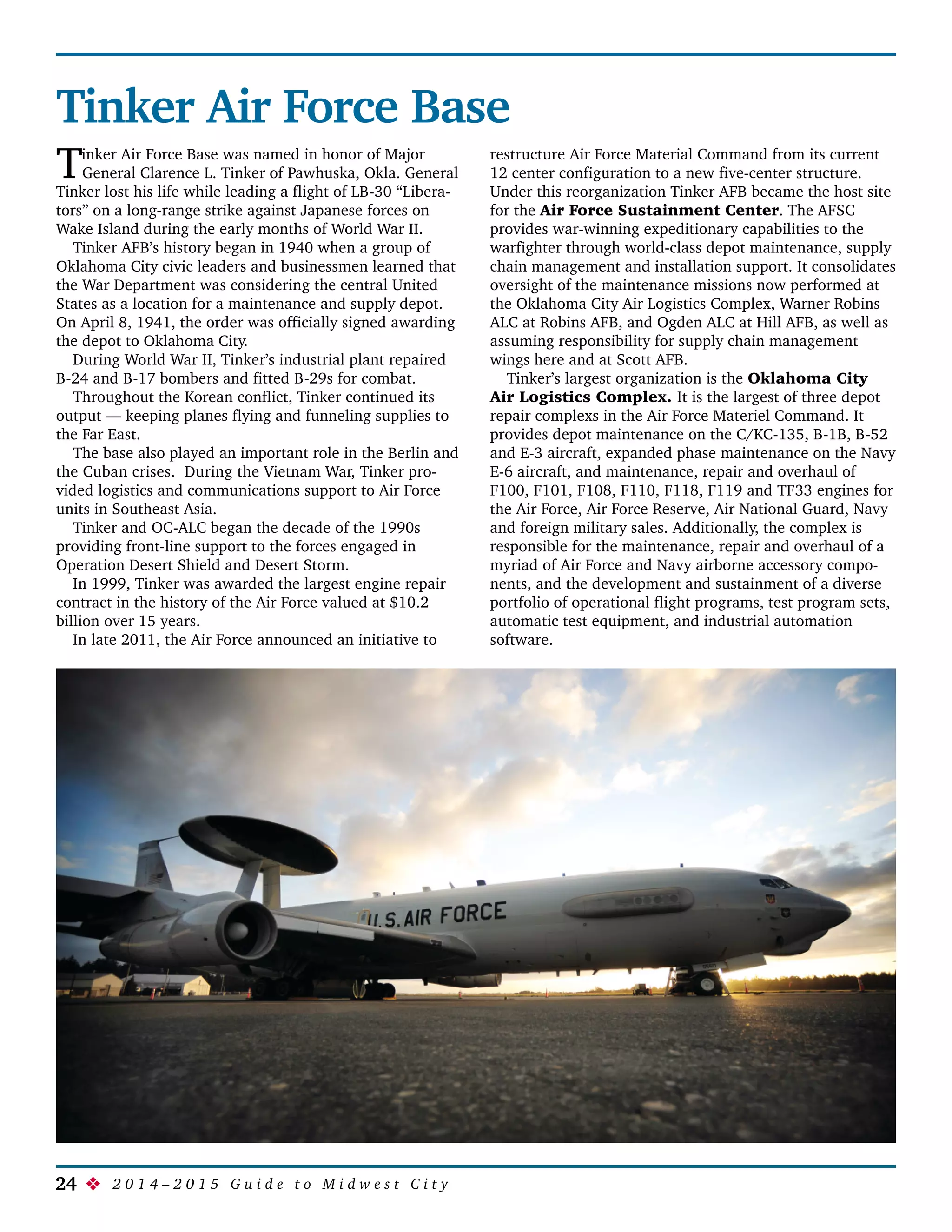 2014 Midwest City Chamber Guide | PDF