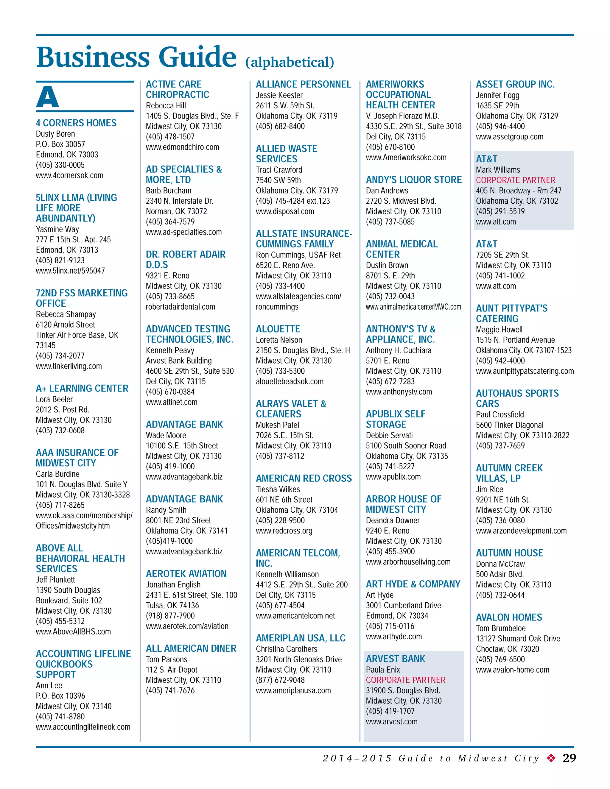 2014 Midwest City Chamber Guide | PDF