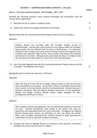 2014 national 5 history exam | PDF