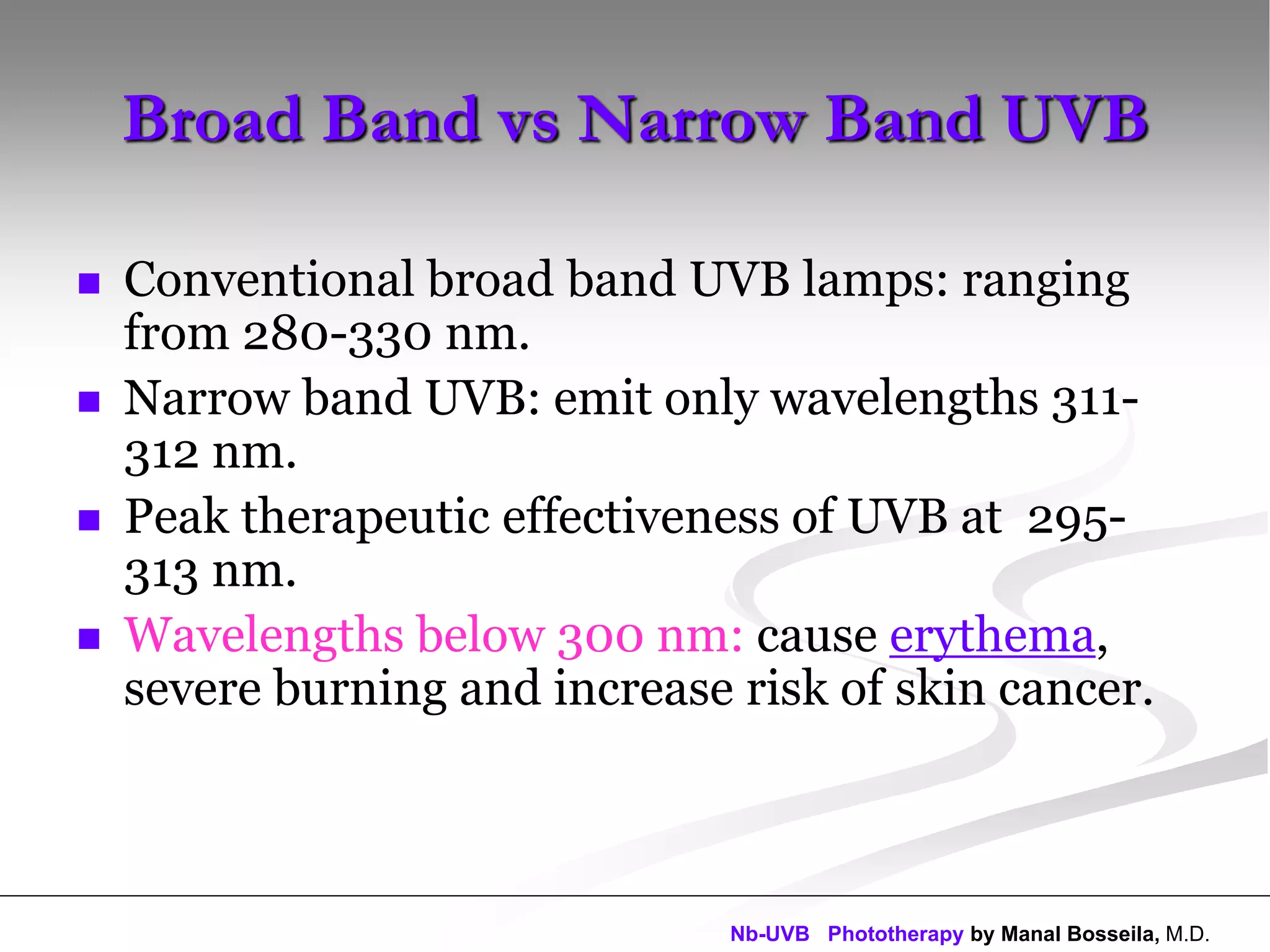 Narrow Band UVB for skin diseases | PDF