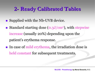 Narrow Band UVB for skin diseases | PDF