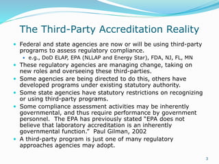 Use of Third-Party Accreditation | PPT