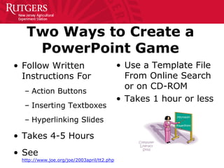 Engaging Learners With Powerpoint Games-Animated Videos-E-learning ...