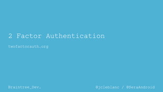 Mobile Authentication using Biometrics & Wearables | PPT