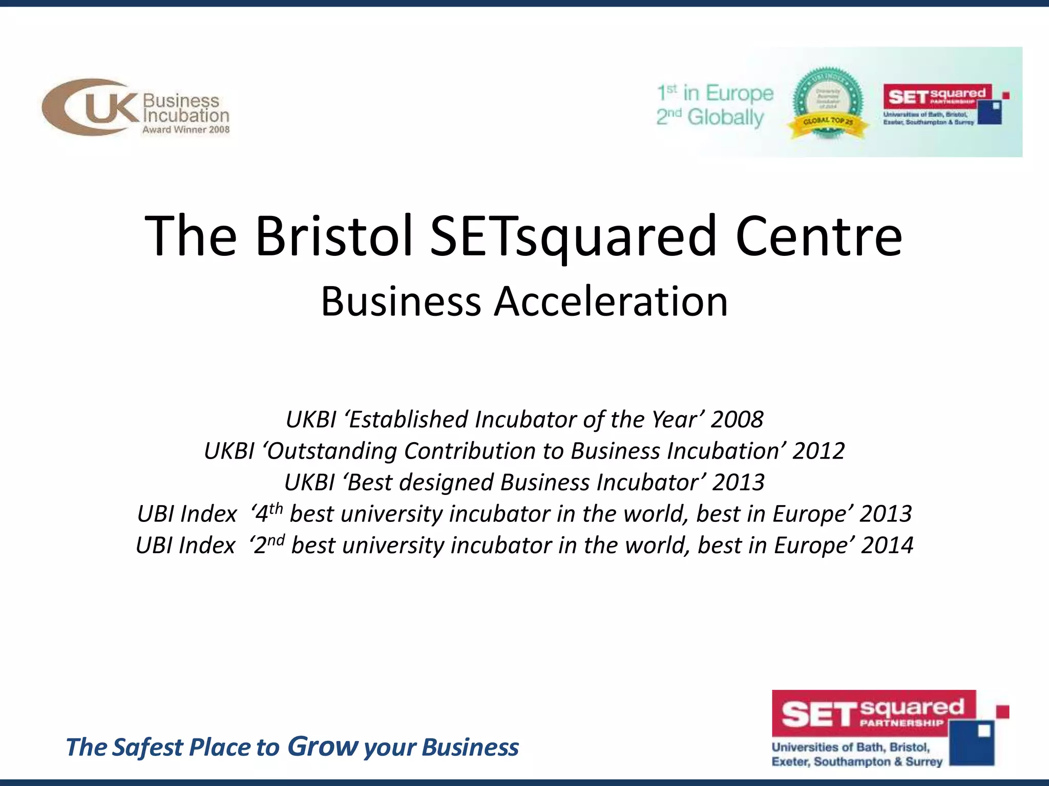 2014 October general SETsquared introduction | PPT