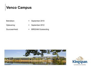 2014okt7 booosting venco campus - kingspan | PPTX
