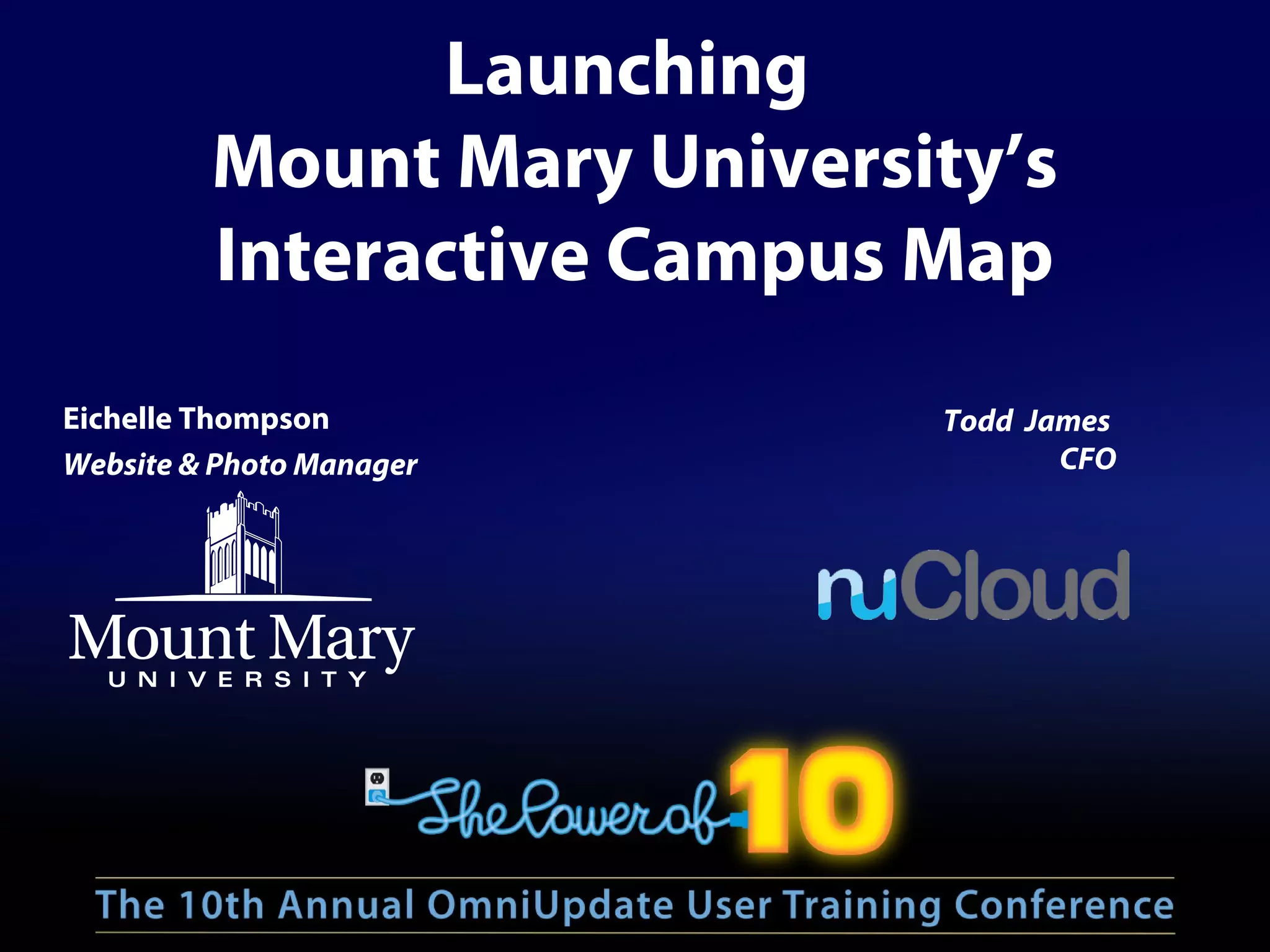 Launching Mount Mary University’s Interactive Campus Map | PPT