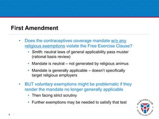 Holly Fernandez Lynch, "Contraceptive Coverage Mandate and Litigation ...