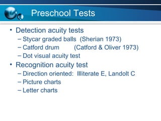 2014 Basic Pediatric Vision Examination | PPT
