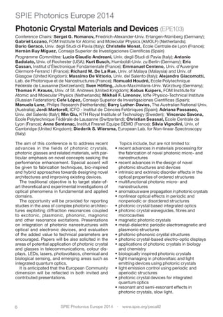 2014 Photonics Europe | PDF | Physics | Science