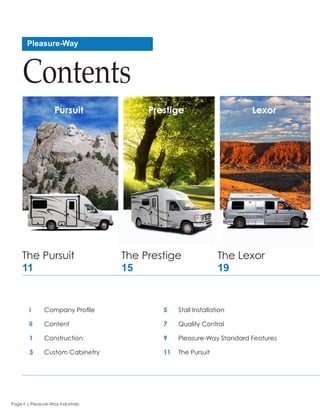 2014 Pleasure Way Plateau - Ascent - Pursuit - Prestige - Lexor Class B ...