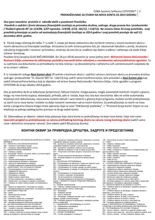 2014 preknjizavanje | PDF