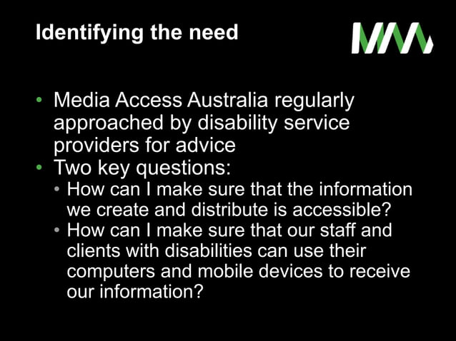 The NDIS: a role-based ICT approach - Dr Scott Hollier at the ...