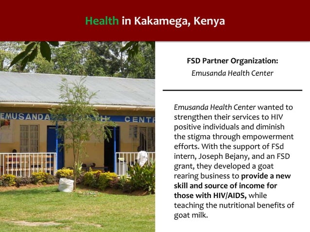 FSD's 2014 Projects: Africa | PPTX