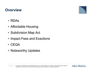 2014 Real Estate Development Law Update | PPT