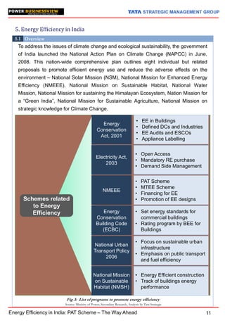 Report Energy Efficiency in India: PAT Scheme - The Way Ahead | PDF