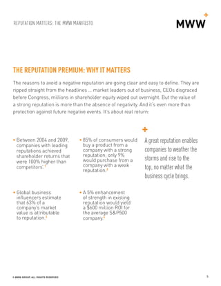 Reputation Matters: The MWW Manifesto | PDF