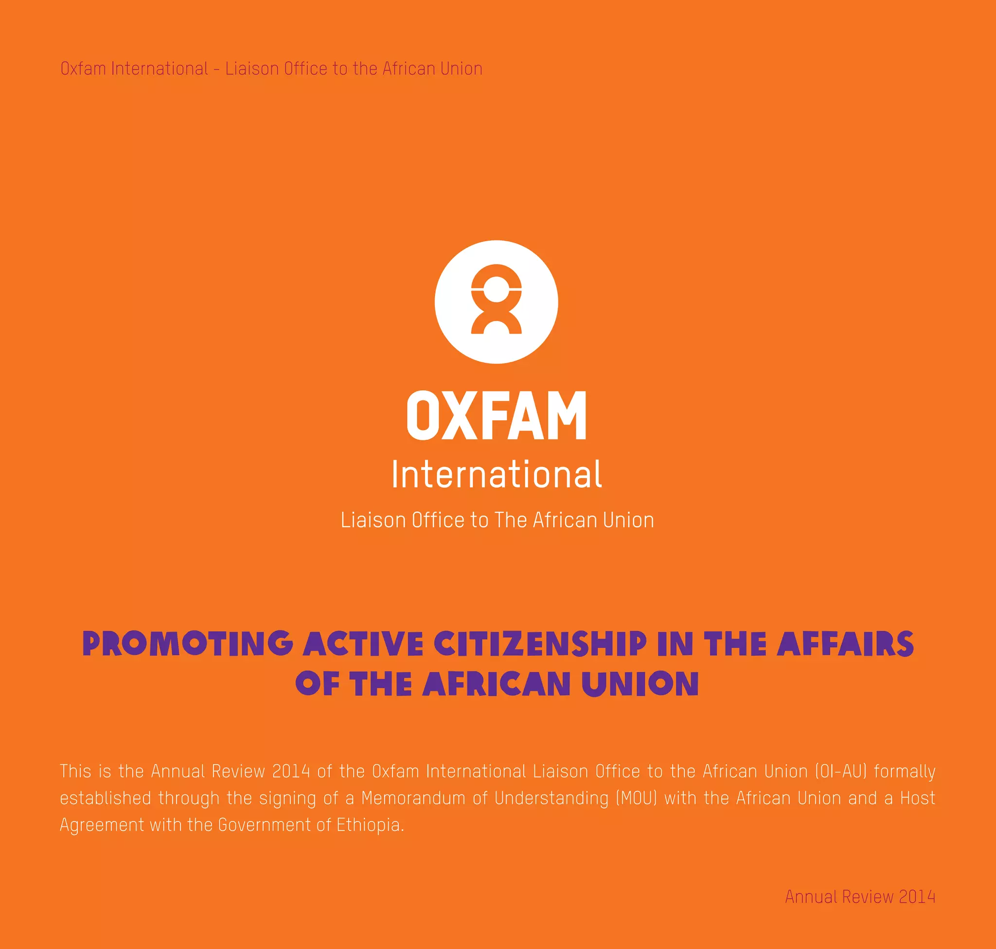 2014 overview Oxfam AU Office | PDF