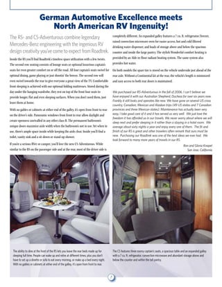 2014 Roadtrek Class B Motorhomes | PDF | Automotive