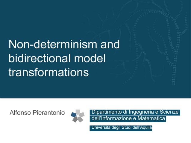 Non determinism and bidirectional model transformations | PPT