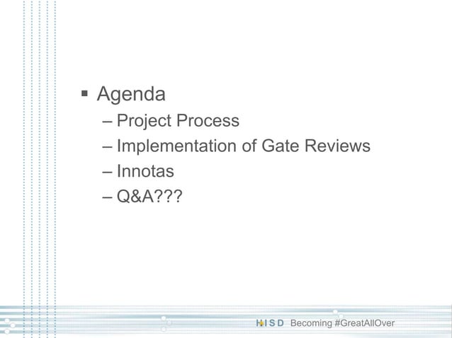 2014 sdlc project and gate process rollout published v6 | PPT
