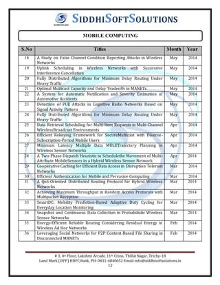ieee projects 2014-15 for cse with abstract and base paper | DOCX