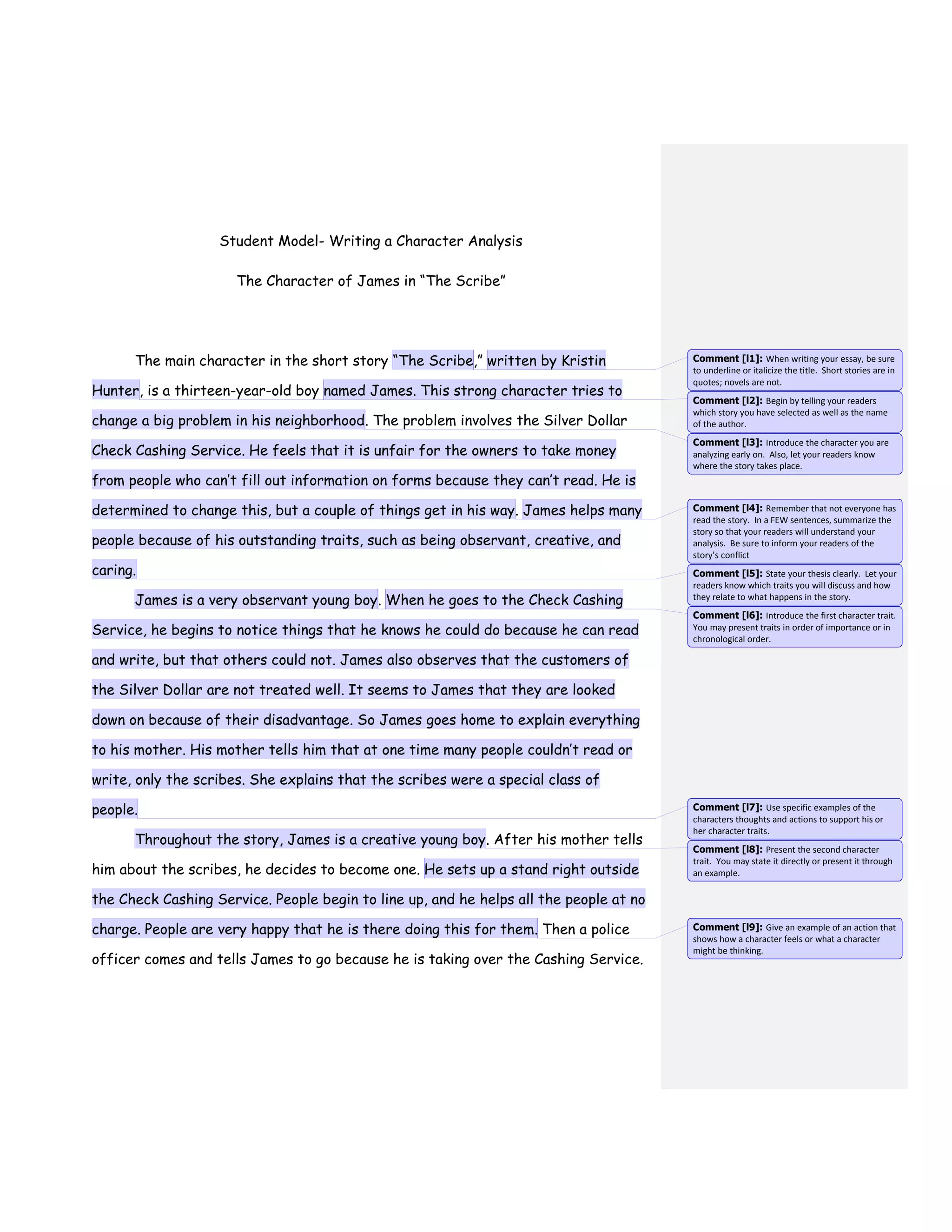 2014 sr character analysis paper | PDF