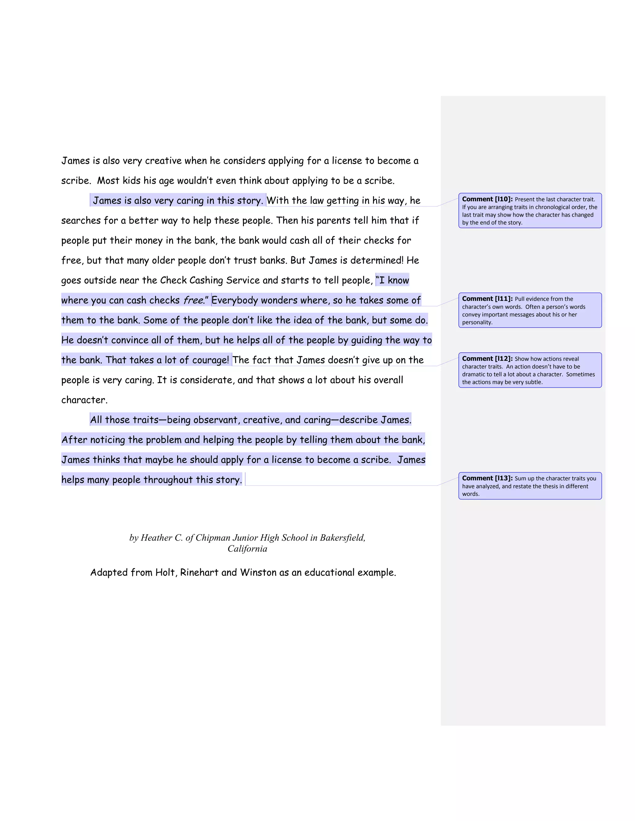 2014 sr character analysis paper | PDF