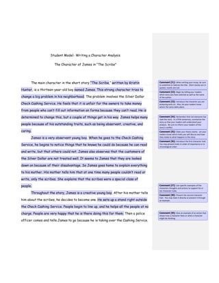 2014 sr character analysis paper | PDF