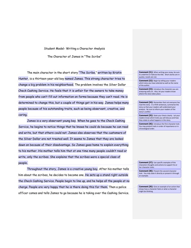 2014 sr character analysis paper | PDF | Screenwriting | Content Production