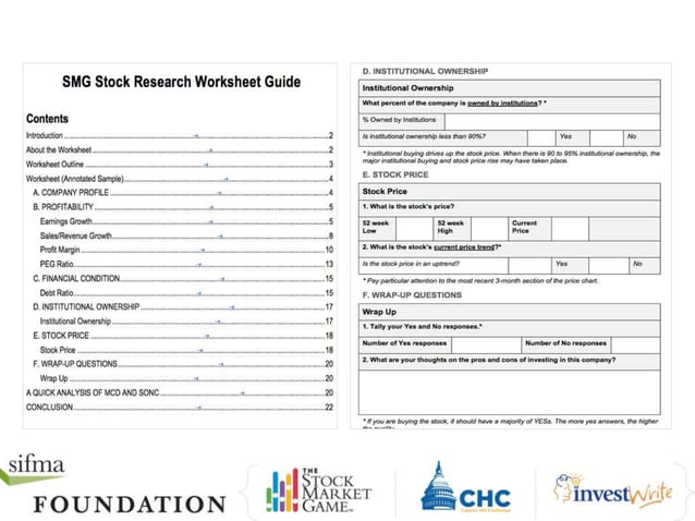 SMG Stock Research Worksheet 2014 Presentation | PPTX