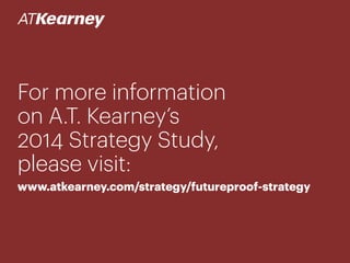 Strategy Study 2014 at a Glance | A.T. Kearney | PDF