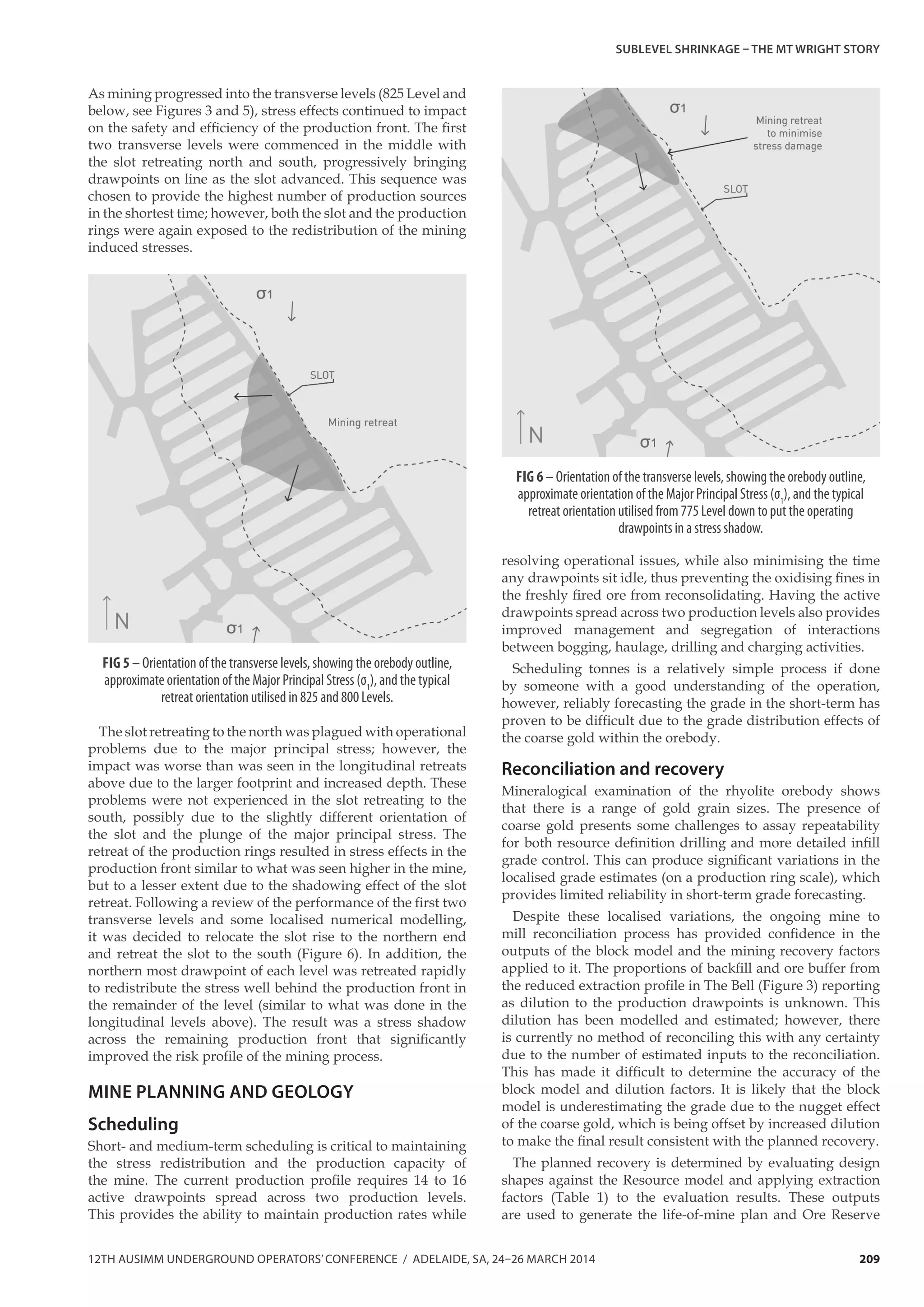 2014 sublevel shrinkage – the mt wright story | PDF