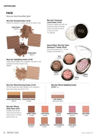 Mary Kay Makeup Color Chart