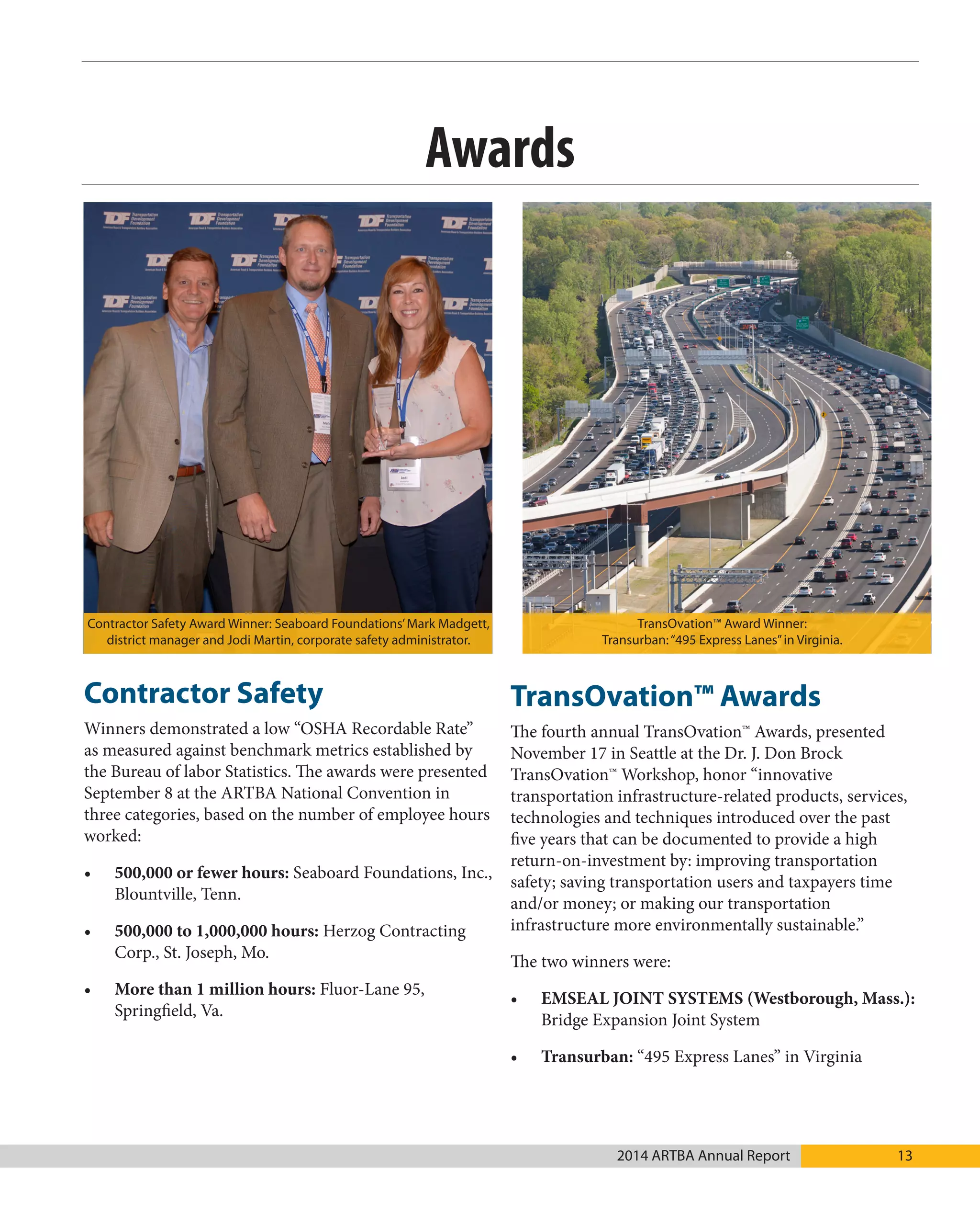 2014 ARTBA-TDF report | PDF