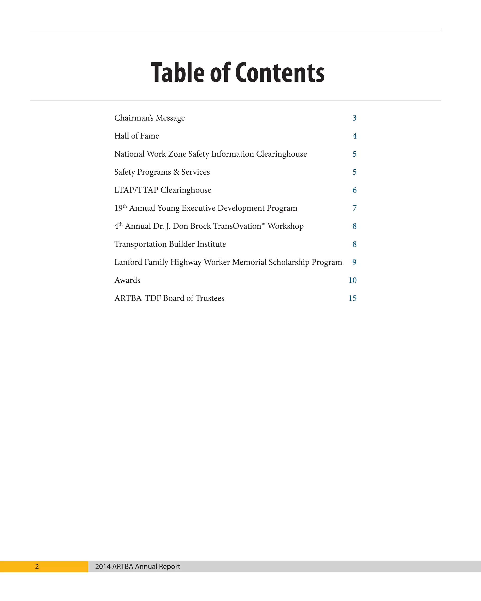 2014 ARTBA-TDF report | PDF