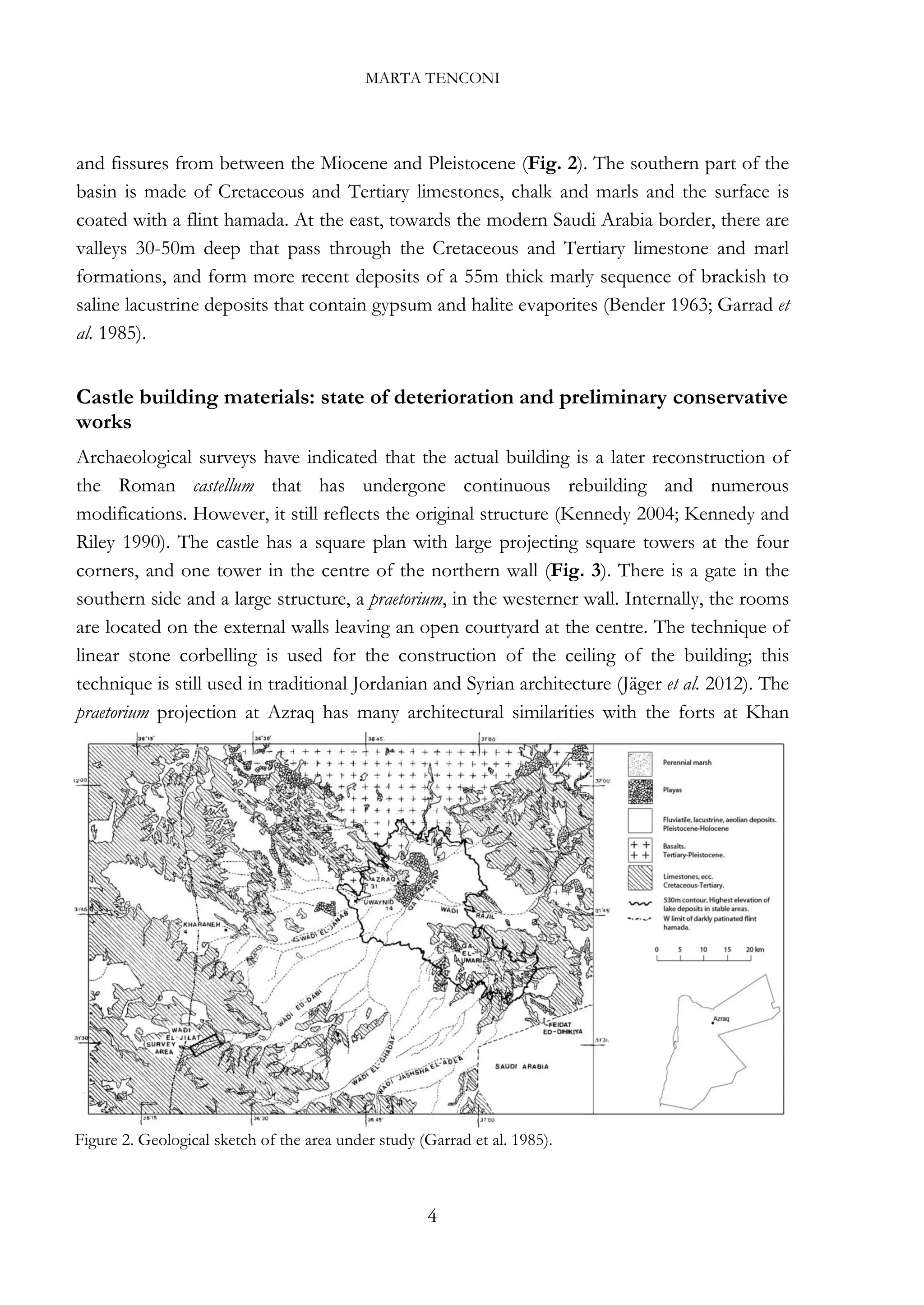 The State of Conservation of the Architectural Structures and Mortar ...