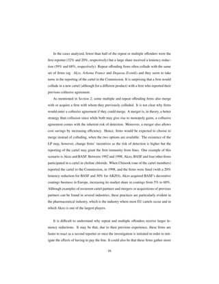 The EU Leniency Programme and Recidivism | PDF