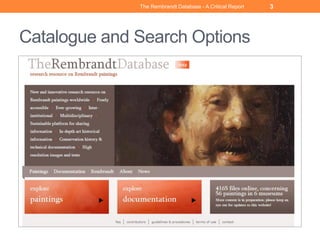 The Rembrandt Database | PDF