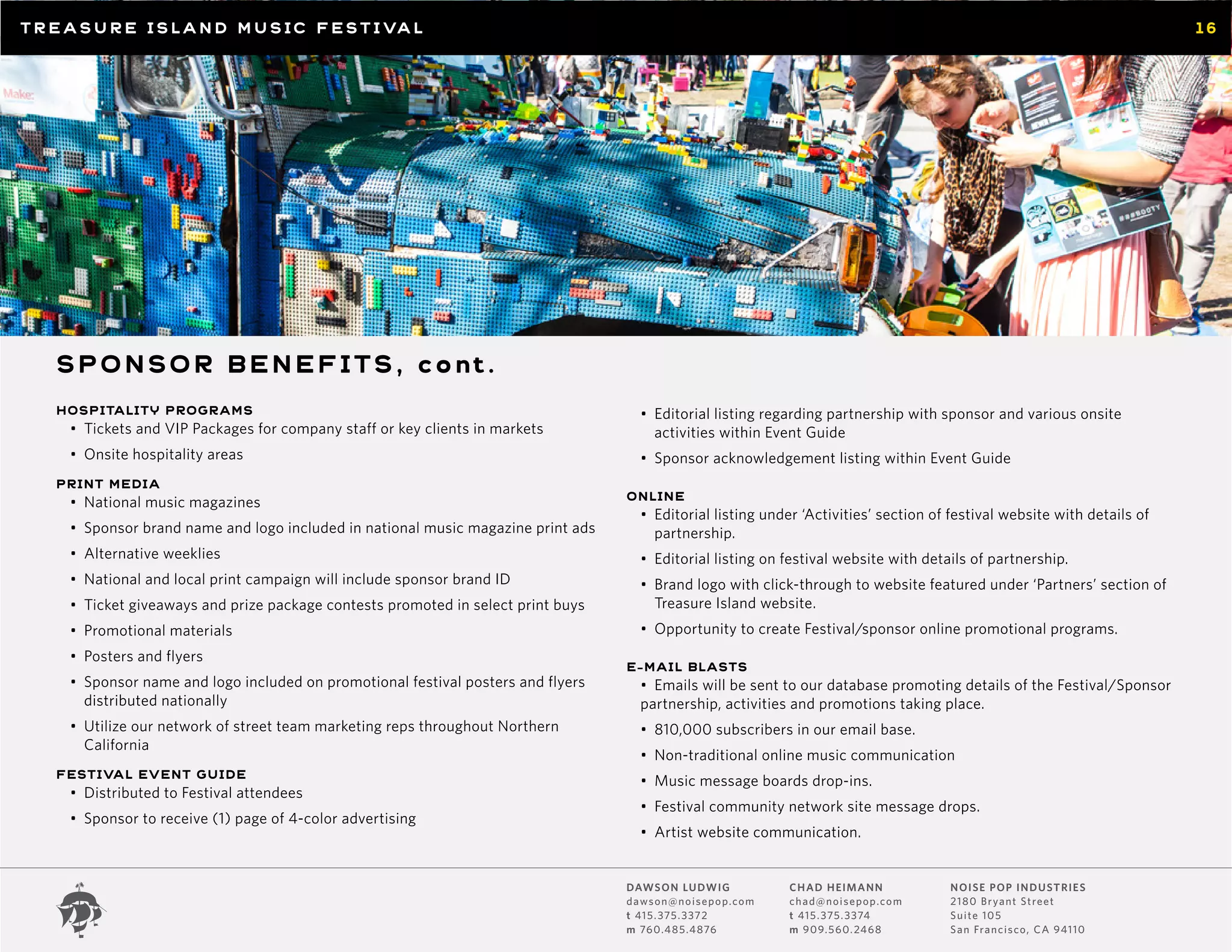 Treasure Island Music Festival Sponsors | PPT