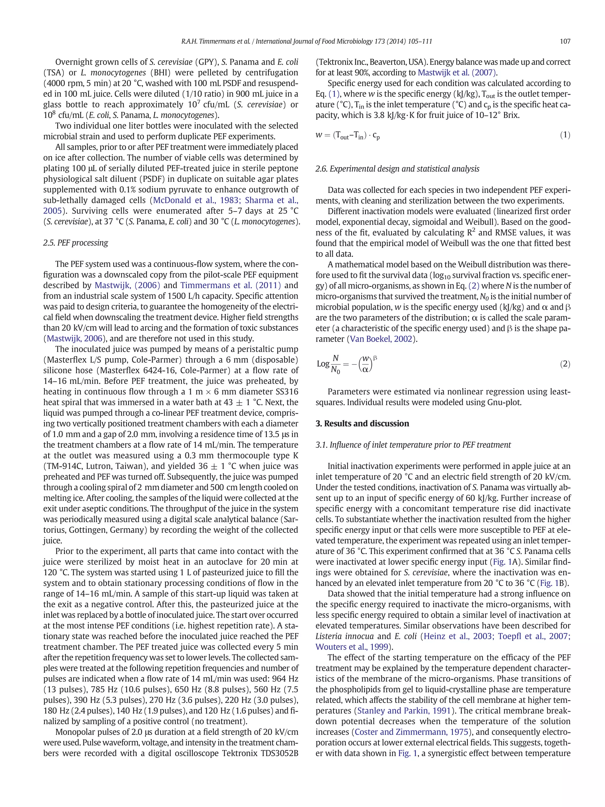 Timmermans et.al. - PEF 2.0 processing of different fruit juices ...