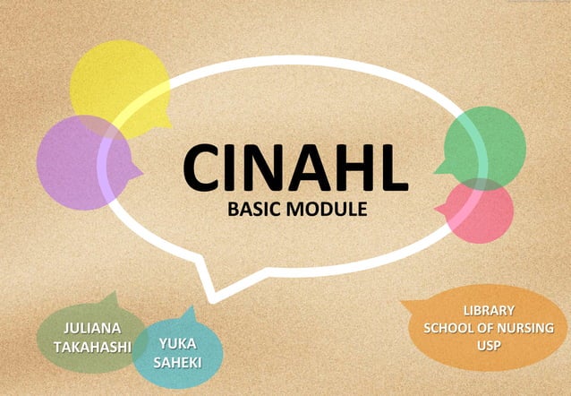 Tutorial CINAHL: basic module | PPT