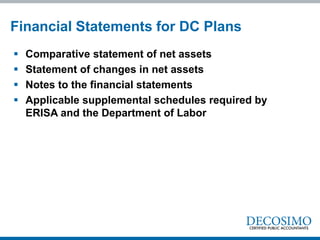 Accounting for Employee Benefit Plans - Cindy Lusk | PDF