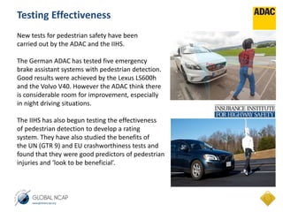 Global NCAP highlights pedestrian safety at the UN | PPT