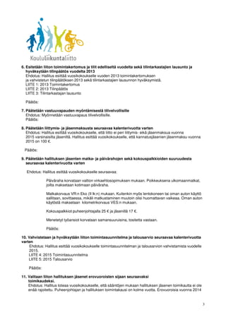 2014 vuosikokouskutsu ja esityslista | PDF