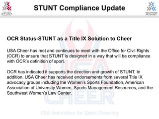 Introduction to STUNT | PPTX | Cheerleading | Sports