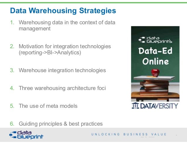 Data-Ed: Data Warehousing Strategies